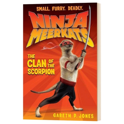 英文原版 The Clan of the Scorpian Ninja Meerkats 忍者猫鼬系列章节书 奇幻岛英雄同作者 英文版儿童外文书