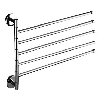 艾洛胜旋转免打孔全铜活动毛巾架