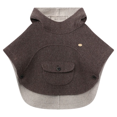Little现货日本Angel della FW26秋冬儿童立体耳朵斗篷大衣打底裤