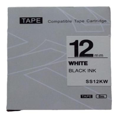 适用爱普生打印机12mm标签纸LC-4WBN防水色带SS12KW线缆LW-K400