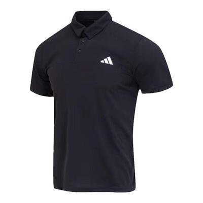 Adidas阿迪达斯POLO衫男2025夏新款运动服翻领短袖透气T恤HR8730