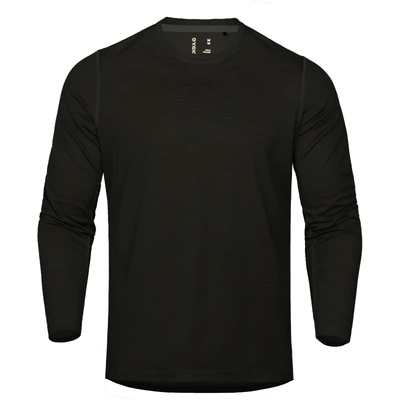 美利奴羊毛户外长袖圆领T恤