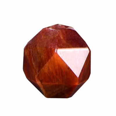 天然红虎眼钻石面切面不规则散珠