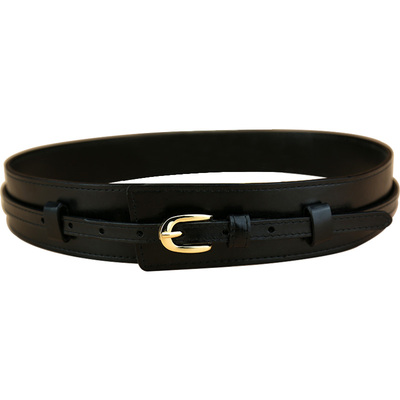 一物两用！头层牛皮真皮女腰封