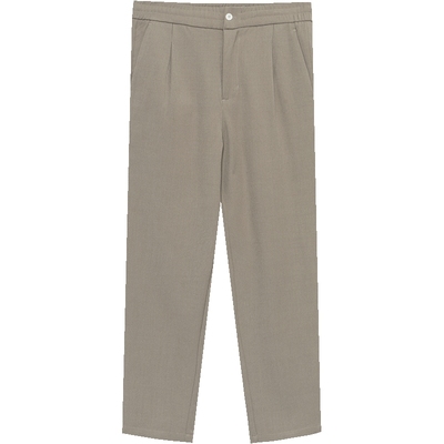 EHE男装亚麻轻薄透气舒适时尚直筒百搭梭织休闲裤男微弹春夏新款