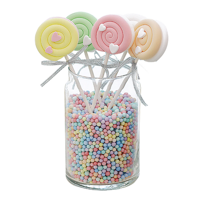 仿真棒棒糖爱心拼色儿童摄影道具