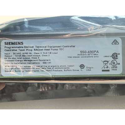 〔议价-可维修〕西门子550-490PA BACnet楼宇控制器 SIEME