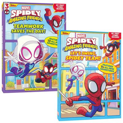 My First Comic Reader Spidey and His Amazing Friends 漫威桥梁漫画集 蜘蛛侠和他的神奇朋友 全彩插图 英文原版进口儿童图书