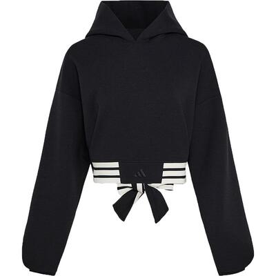 阿迪达斯女士短款时尚休闲卫衣