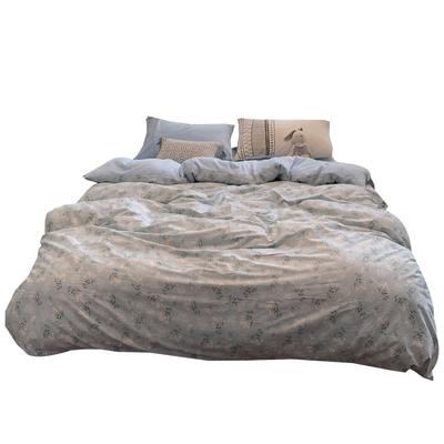 臣汐田园纯棉牛奶绒全棉被套