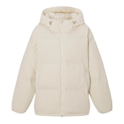 MOUSSY 冬季新品90鸭绒连帽简约中性短款羽绒服028HA930-0141