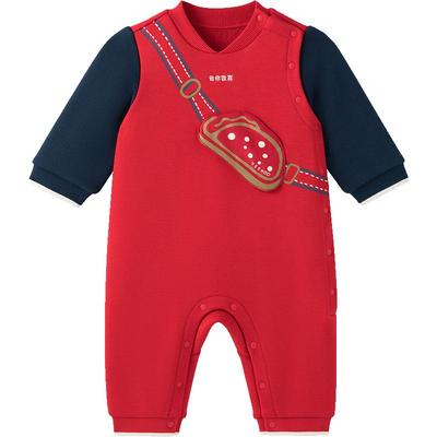 新品衣服英氏男女暖感加绒秋季