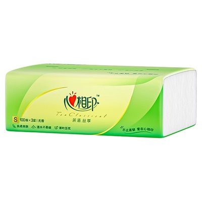 心相印纸巾抽纸家用实惠装100抽