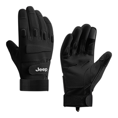 jeep冬季可触屏户外保暖骑行手套