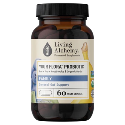 加拿大Living Alchemy儿童孕妇适用聚合发酵益生菌60粒全家保健