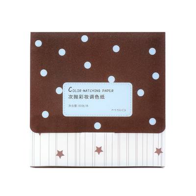 MSQ/魅丝蔻粉底液调色板一次性可撕拉调色纸化妆师专用彩妆试色盘