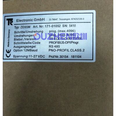 议价全新原装德国TR编码器ZE65M 171-01052现货 可开增票 质保一