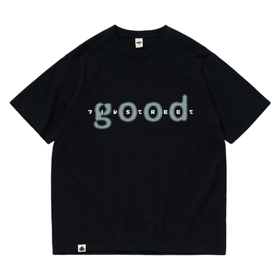 714street文字波点印花短袖