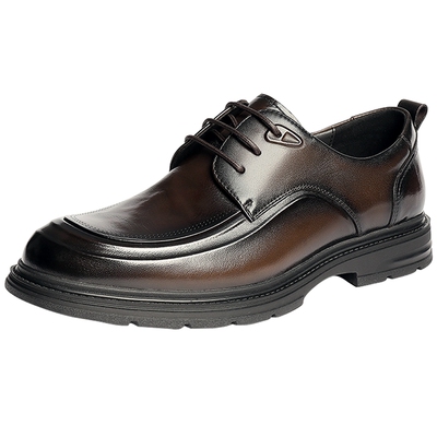 森达2026春新时尚舒适正装皮鞋