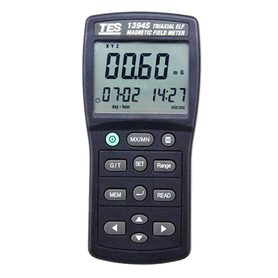 台湾泰仕TES-1394S电磁波测试仪高斯计SD卡记录USB接口原装进口