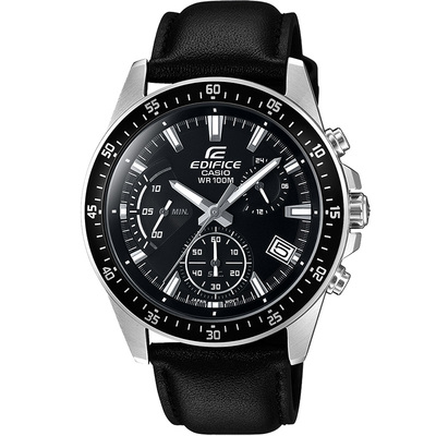 卡西欧手表男士男款男表商务石英表钢带防水学生考试腕表EFV-540