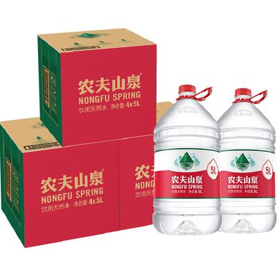 农夫山泉箱装塑膜饮用水5L×12桶