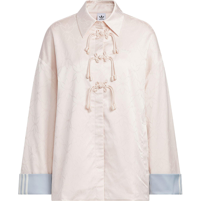 Adidas/阿迪达斯正品2025 三叶草女士经典复古运动外套KB6408