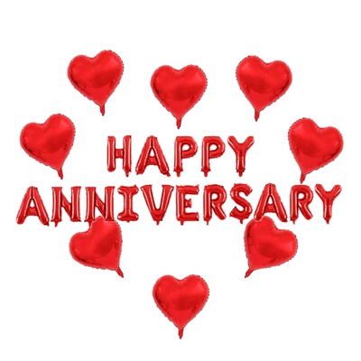 happyanniversary周年纪念气球