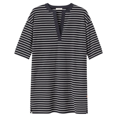 【26春夏新款】LAFAYETTE148/拉飞逸航海风色织条纹H型休闲连衣裙