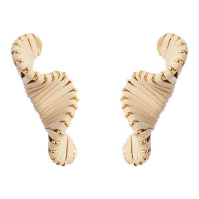 CREMAISH銅鍍銀時髦百搭螺旋耳環