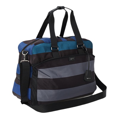 【礼物】agnès b.涤纶大号女手提旅行包短途行李包  蓝色