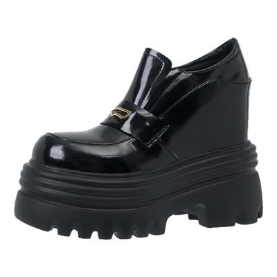 休闲内增高松糕鞋轻便软单鞋透气