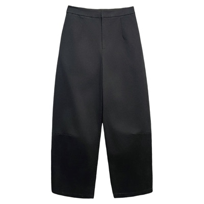 美式复古高腰阔腿长裤宽松裤子