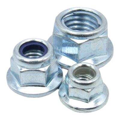 六角锁紧法兰螺母镀锌