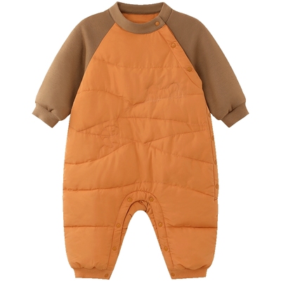 英氏连体衣男童秋冬保暖抗菌