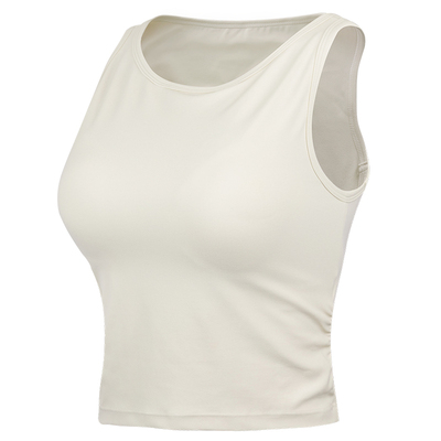 健身女孩带胸垫显瘦外穿瑜伽背心