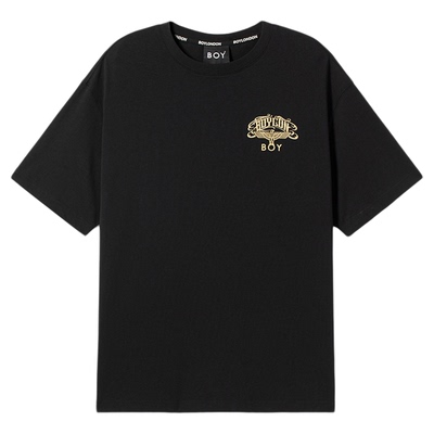 【权杖金影】BOYLONDON夏季男女烫金时尚高街潮牌短袖T恤N01128