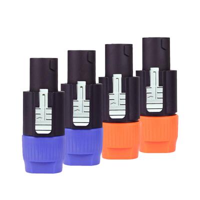 紫外线专业四芯卡农功放音箱插头