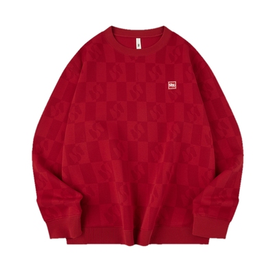 乔丹马上有钱圆领卫衣男生