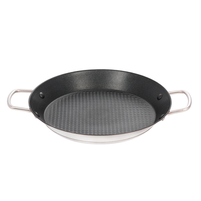 西班牙海鲜饭锅双耳不粘复底煎锅