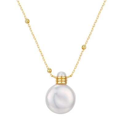 佰色传情淡水珍珠香水瓶项链