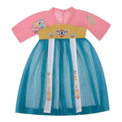 胭脂妆儿童演出服女童汉服襦裙相思遥桃花笑舞蹈服卜卦汉唐舞服装