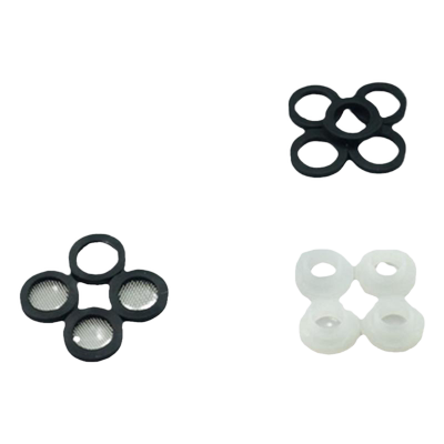 燃气阀水龙头进水波纹软管6分4分硅胶凸垫片橡胶过滤网密封垫圈