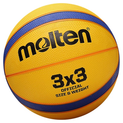 摩腾官方 molten摩腾大学生3V3橡胶室外耐磨比赛训练篮球B33T2000