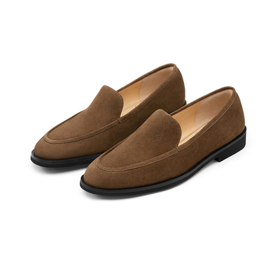 吴千语同款7or9乐福鞋不累脚女鞋小皮鞋老钱风一脚蹬单鞋焦糖芋泥