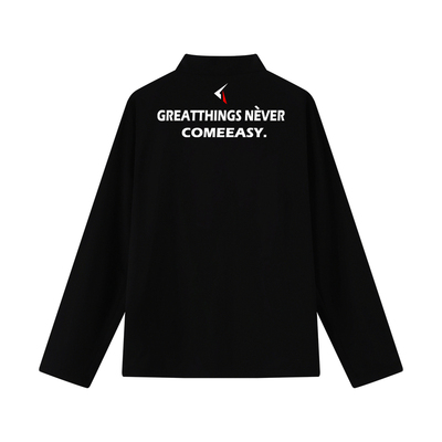 andtime正品重磅半拉链长袖