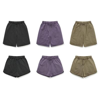 蜡染卷边卫裤短裤714street