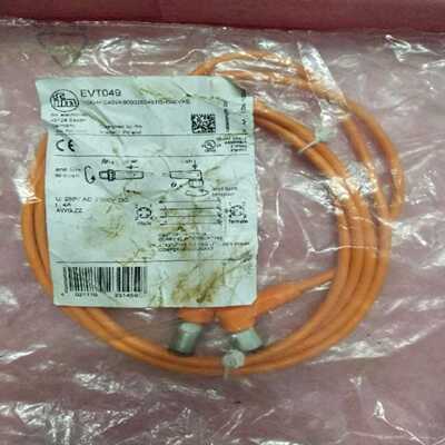 议价原装正品IFM易福门连接线 EVT049 4芯 2米 M12 双头 现货