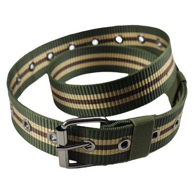 皮带男24孔针扣帆布尼龙腰带