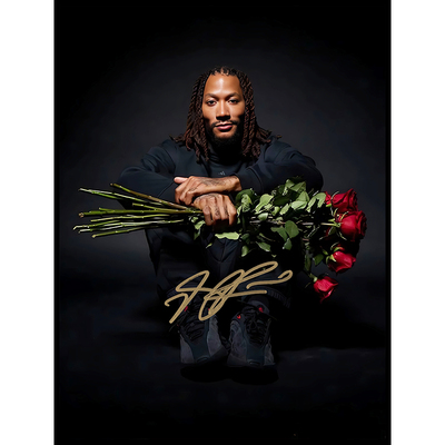 罗斯退役信亲笔签名装饰画海报